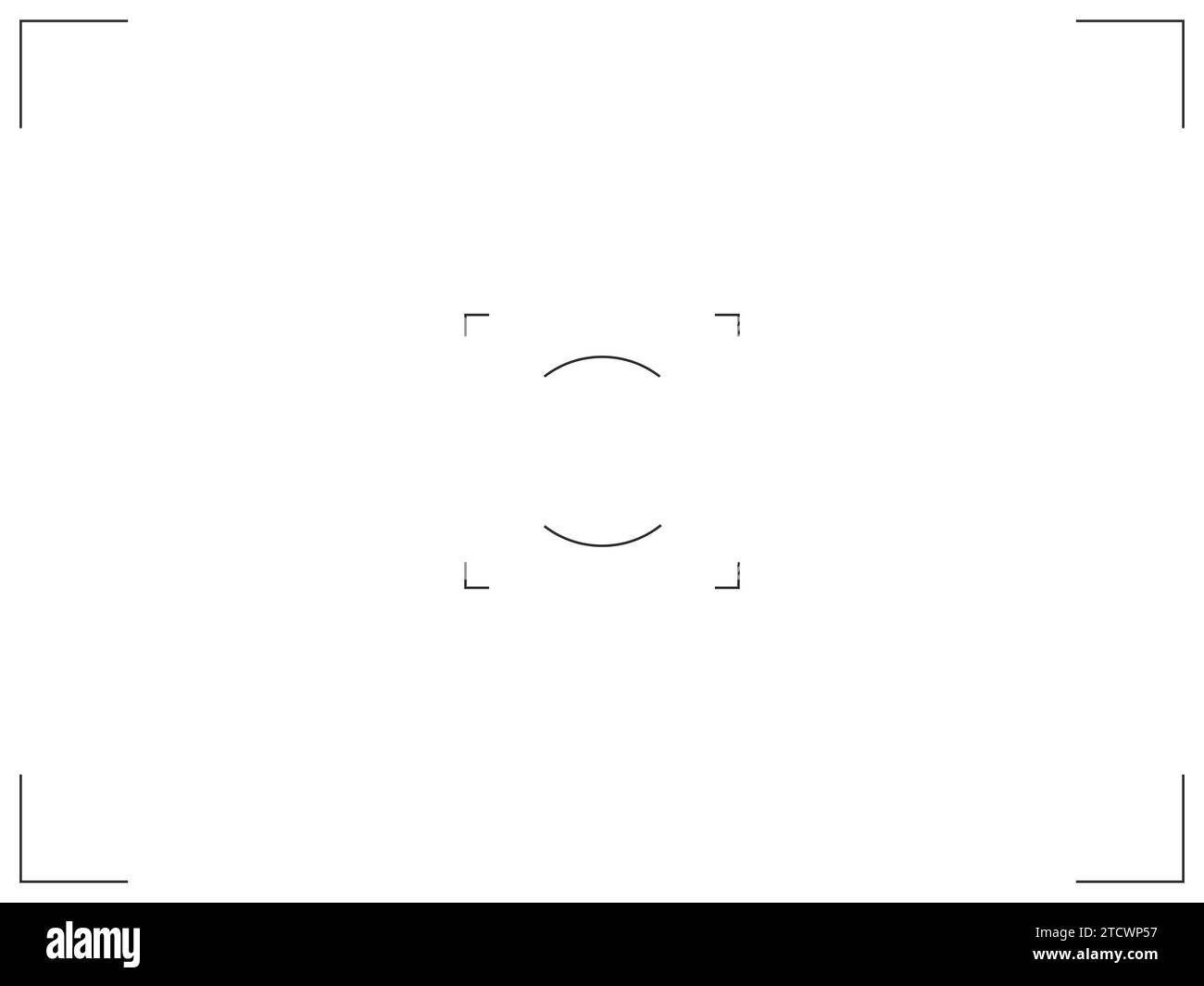 Camera frame viewfinder screen of photo, video recorder digital display ...