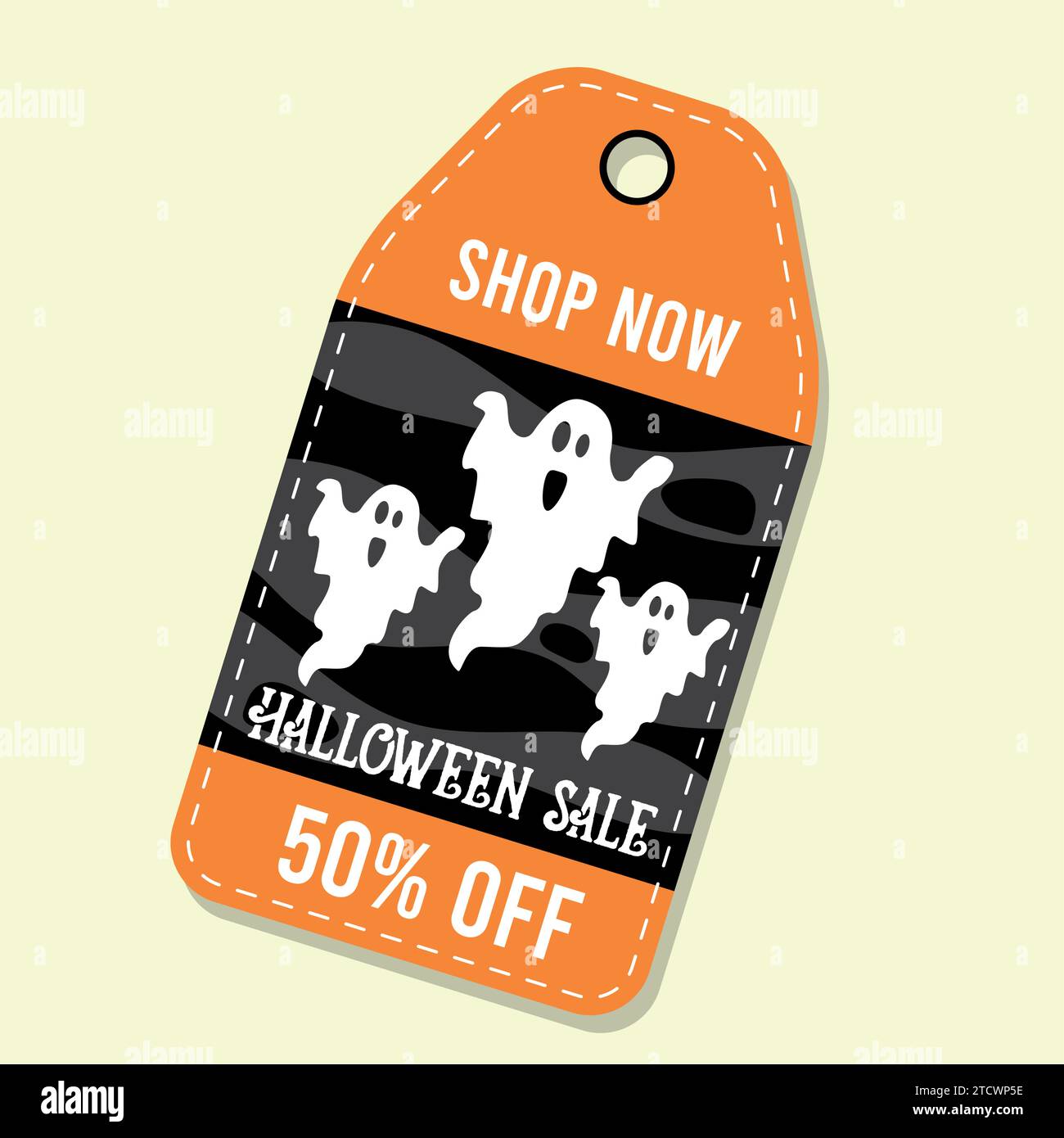 Halloween discount sticker Vector Stock Vector Image & Art - Alamy