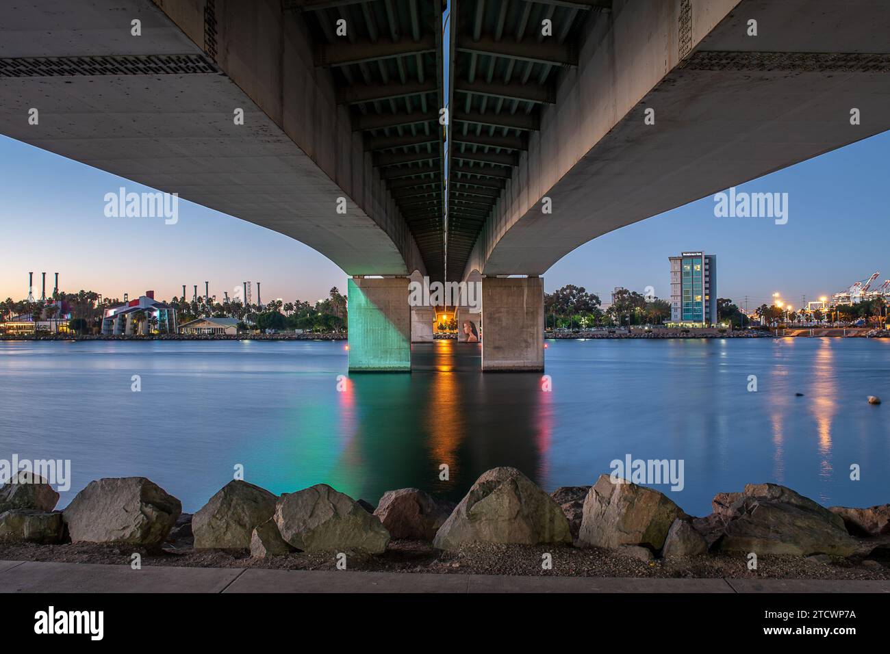 Sunrise over Long Beach Stock Photo - Alamy
