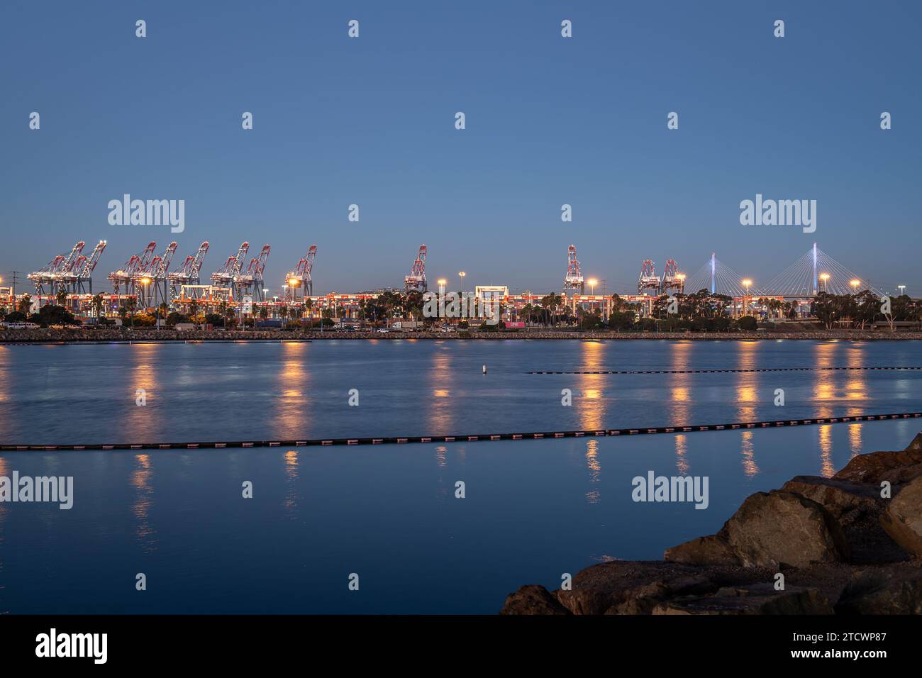 Sunrise over Long Beach Stock Photo - Alamy