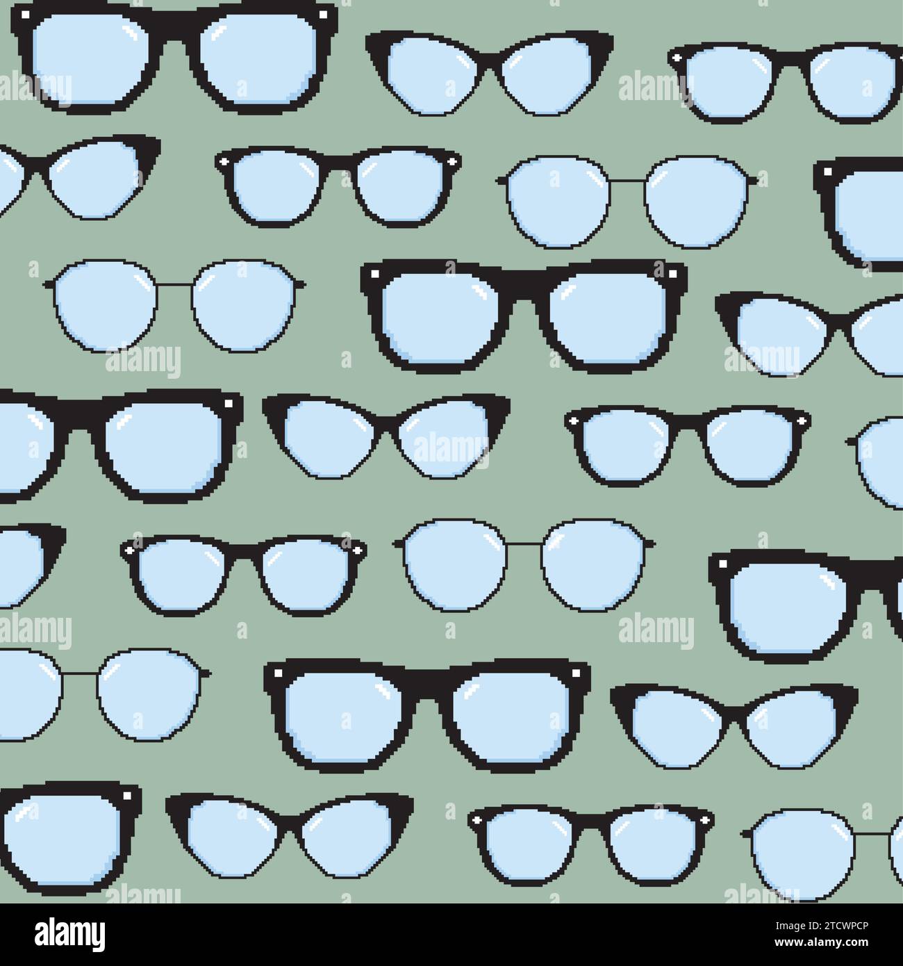 Pixelated eyeglasses pattern background Vector Stock Vector Image & Art ...