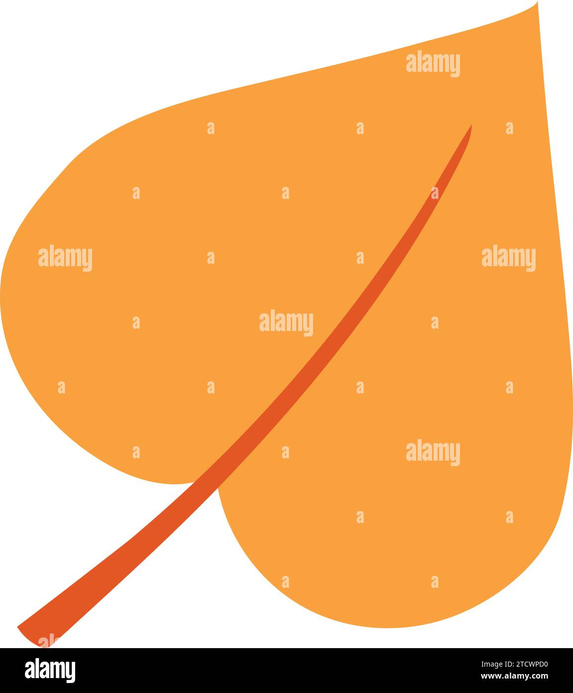 Flat colored autumn leaf icon Vector Stock Vector Image & Art - Alamy