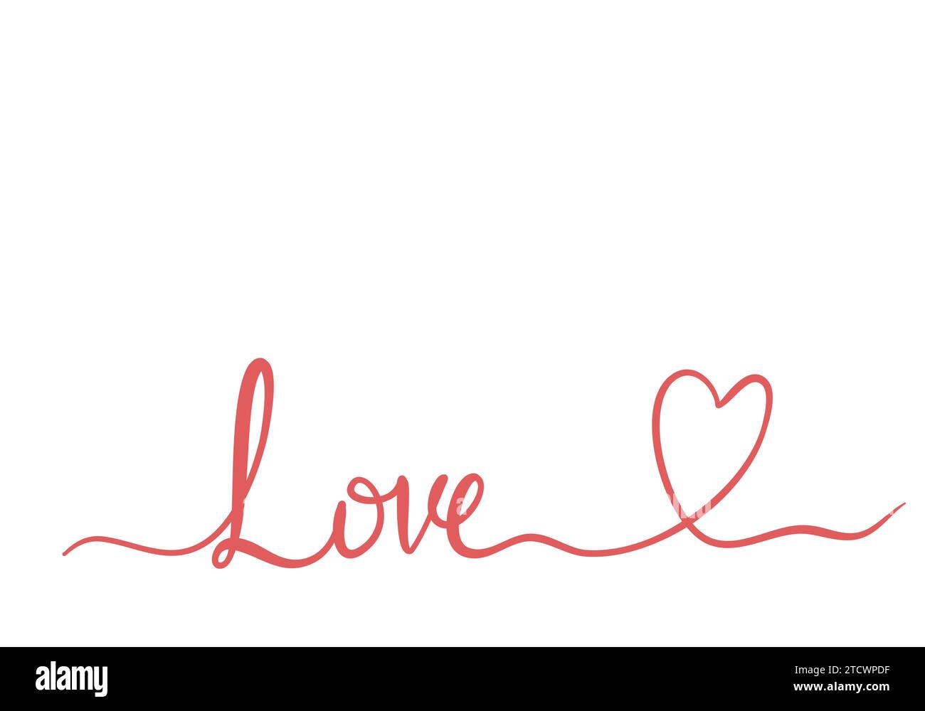 Hand drawn lettering of word LOVE, vector illustration Stock Vector ...