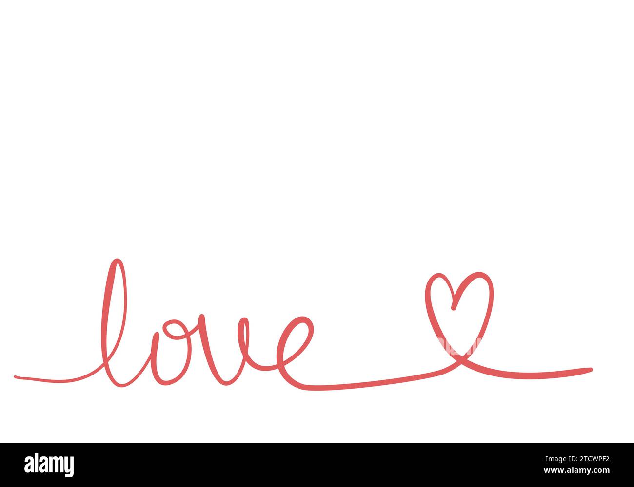 Hand drawn lettering of word LOVE, vector illustration Stock Vector ...