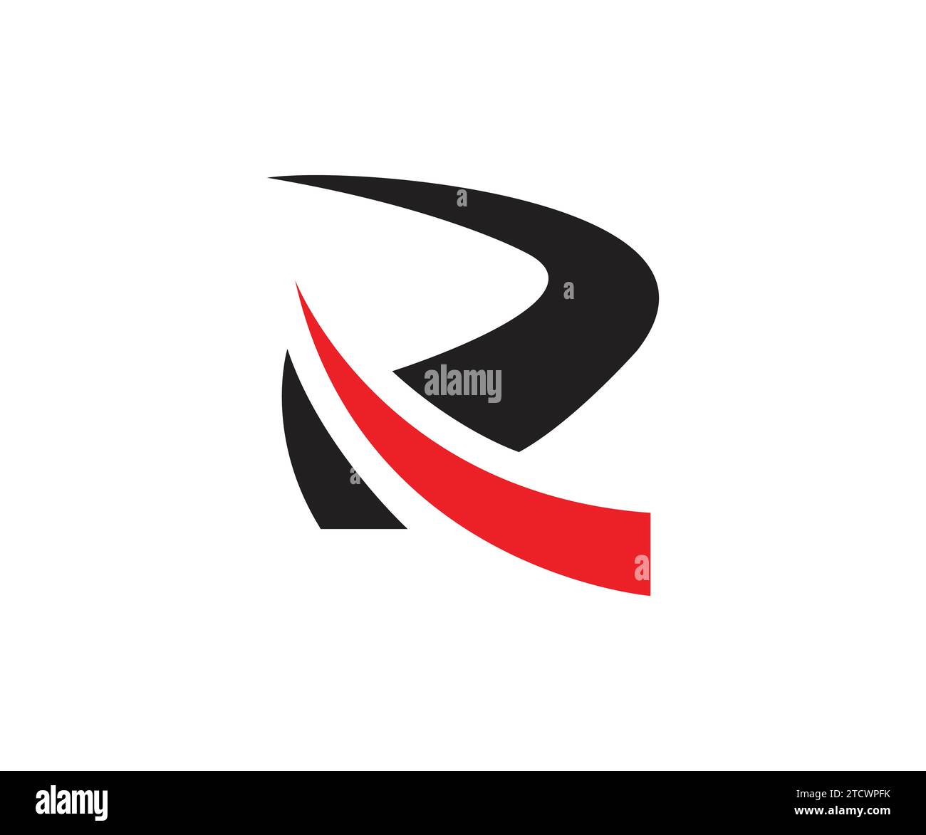 R logo design vector Stock Vector Image & Art - Alamy