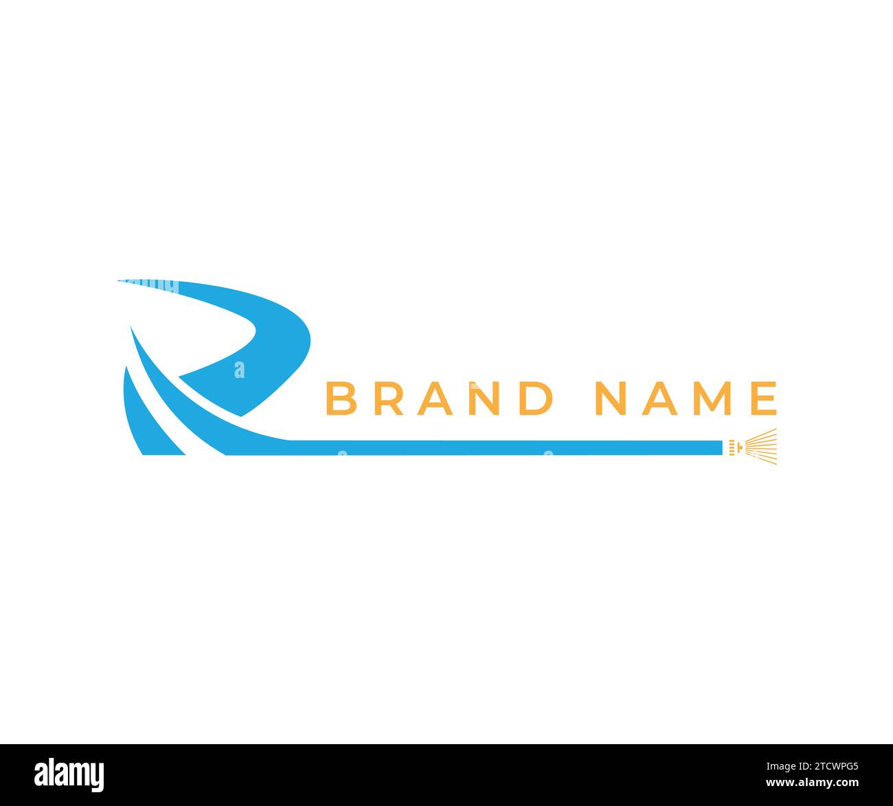 R logo design vector Stock Vector Image & Art - Alamy