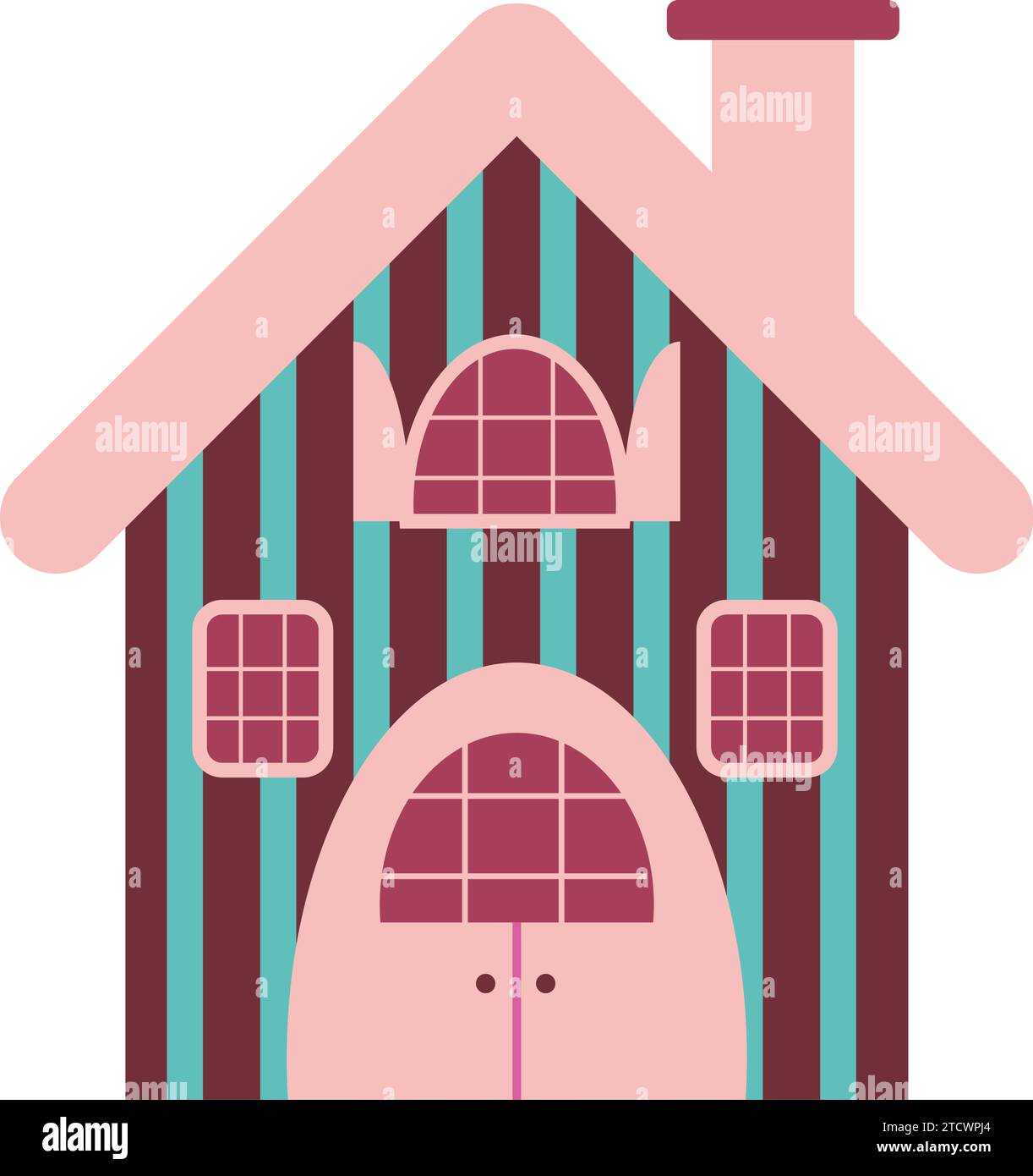 Colored candy house building icon Vector Stock Vector Image & Art - Alamy