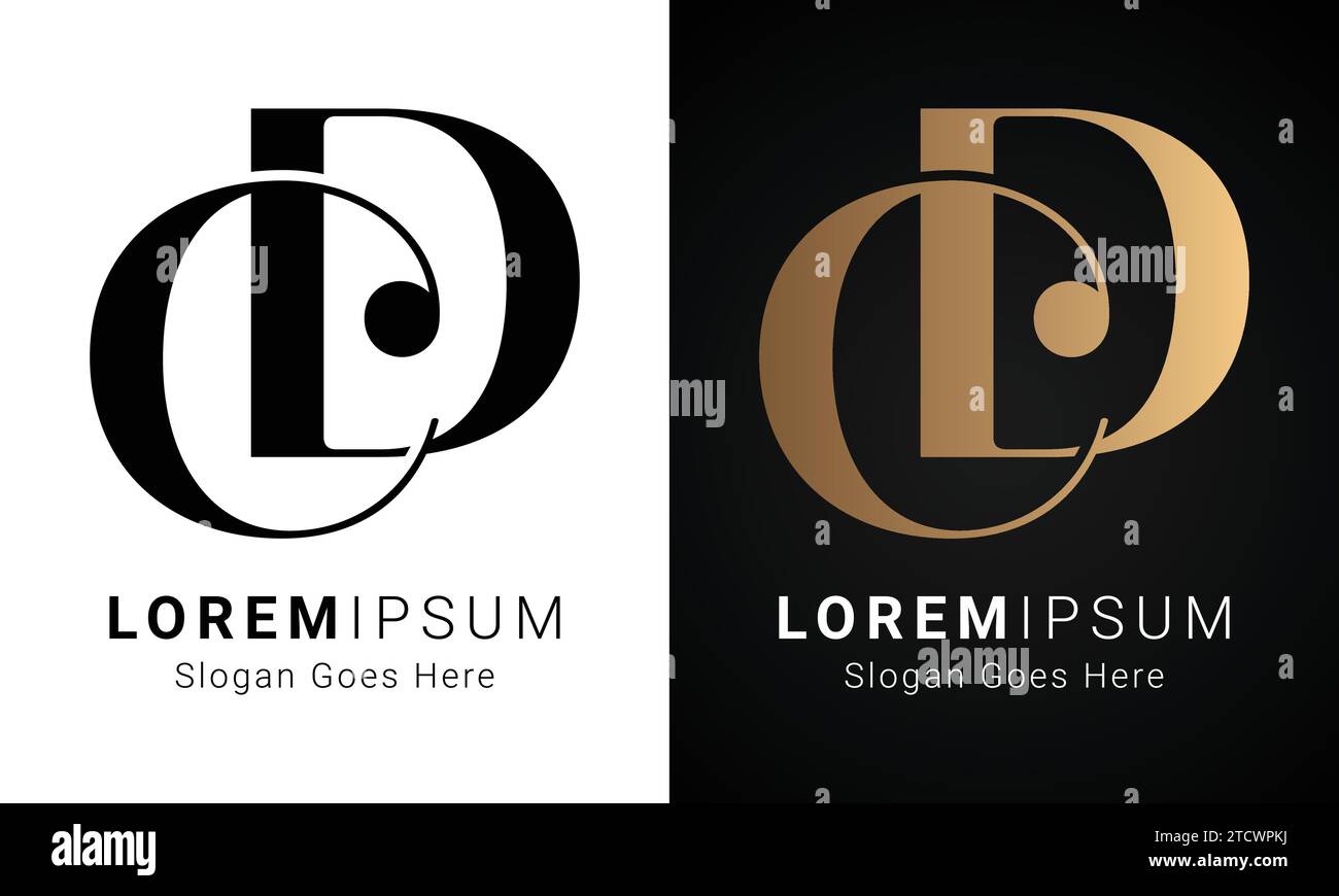 Luxury Initial CD or DC Monogram Text Letter Logo Design Stock Vector ... Luxury Initial CD or DC Monogram Text Letter Logo Design Stock Vector ...