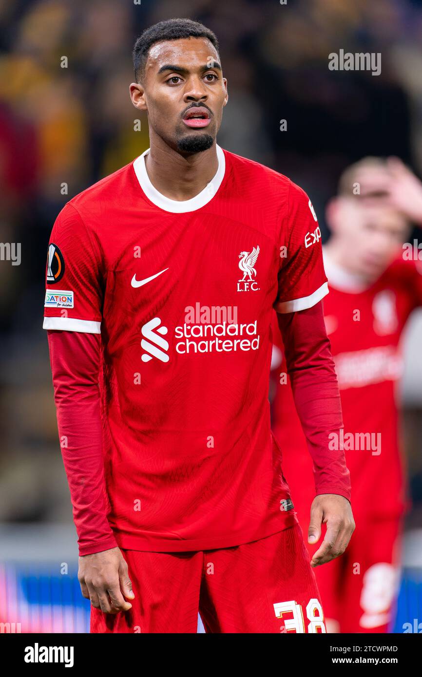 Ryan gravenberch of liverpool looks on hi-res stock photography and ...