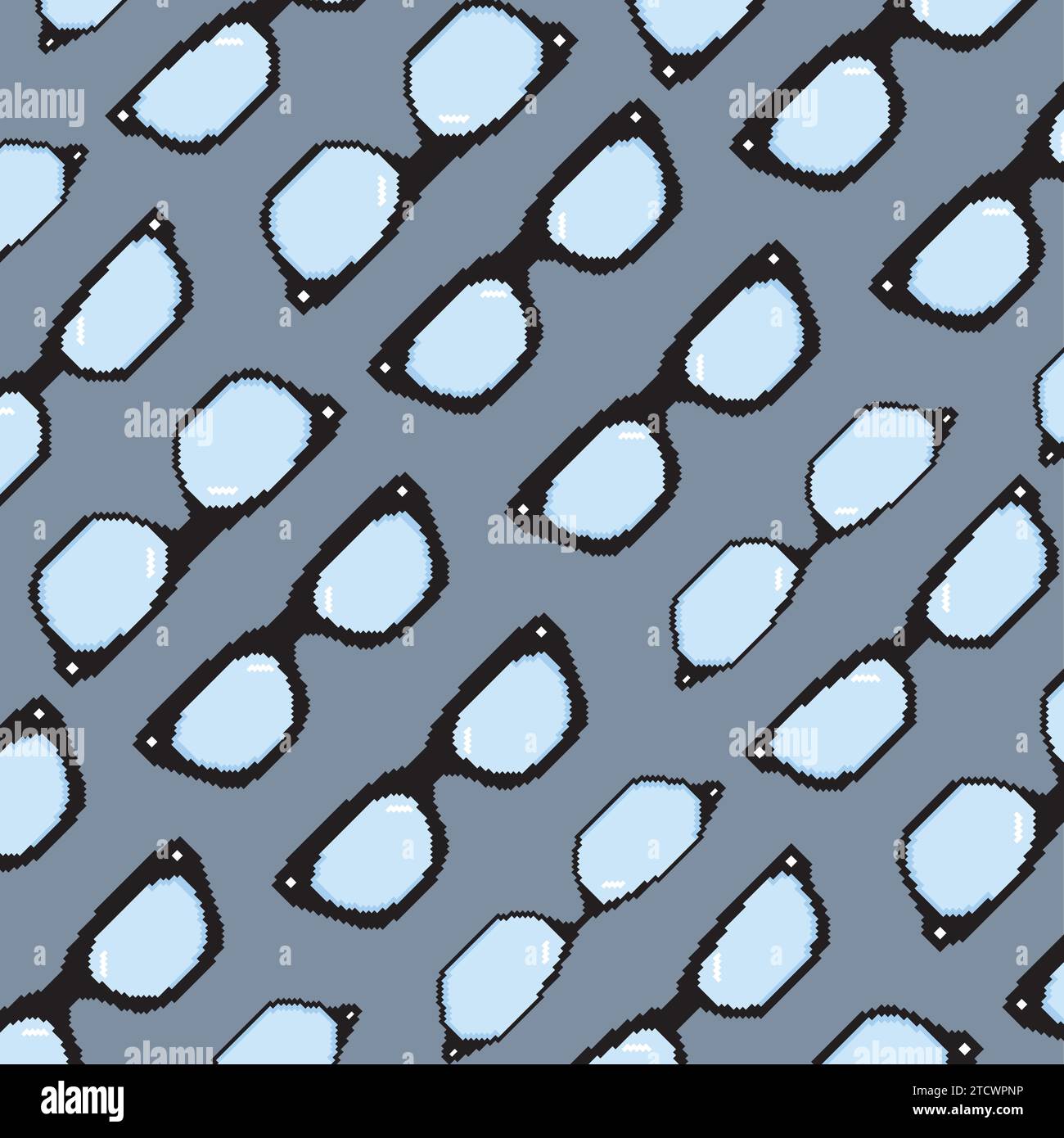 Pixelated eyeglasses pattern background Vector Stock Vector Image & Art ...