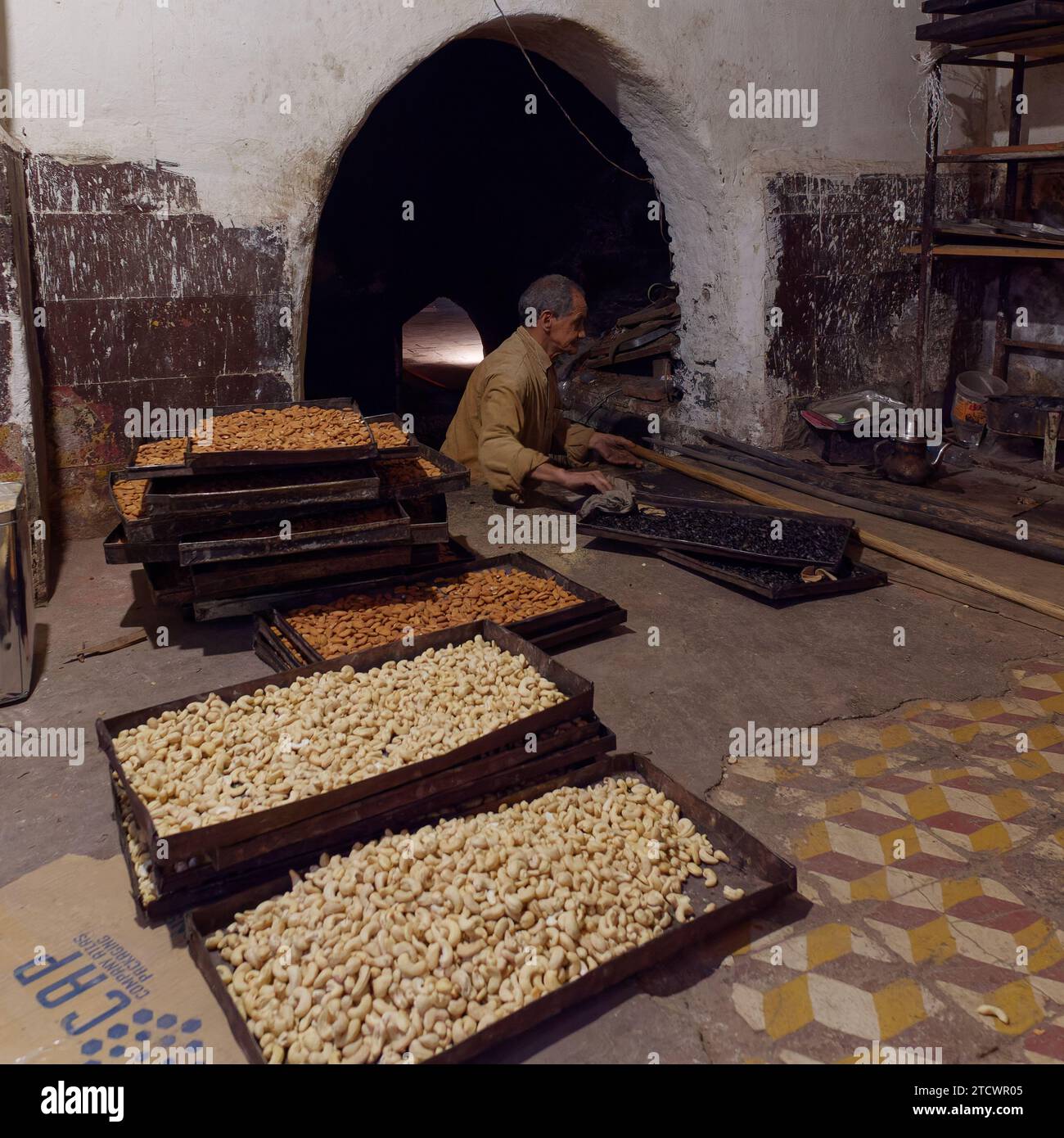 Traditional historic bakery in Marrakesh, Morocco. December 14, 2023 ...