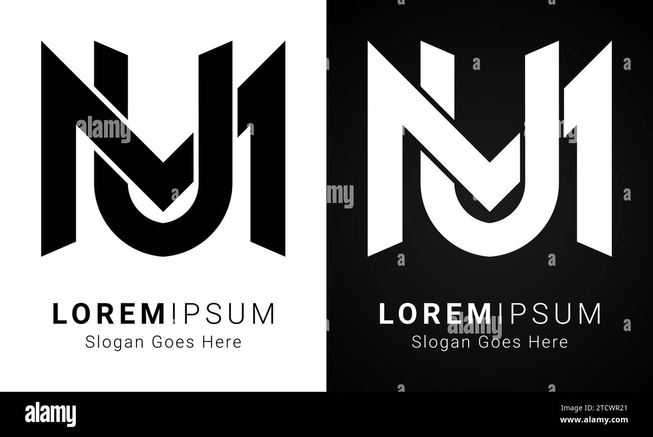 Luxury Initial UM or MU Monogram Text Letter Logo Design Stock Vector Image & Art - Alamy