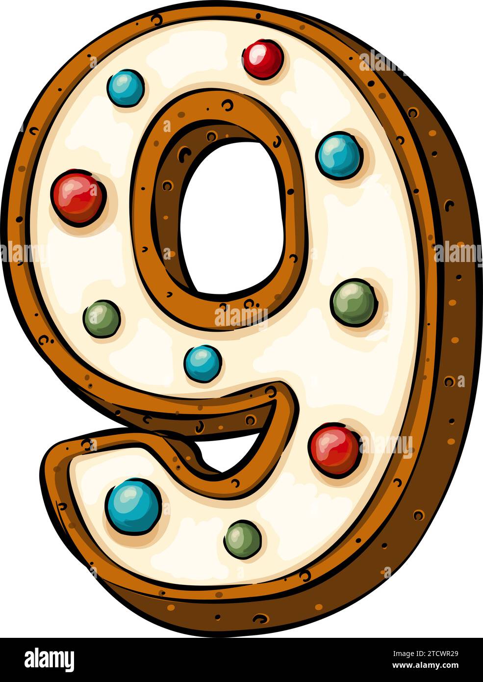 Ginger bread calendar Stock Vector Images - Alamy