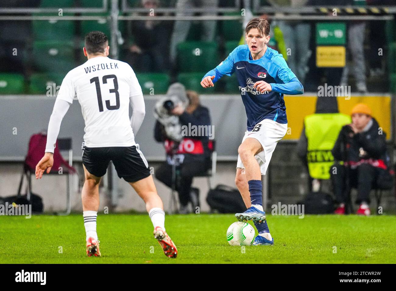 WARSAW - David Moller Wolfe of AZ Alkmaar during the UEFA Conference ...