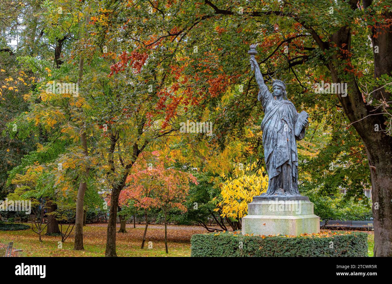 A scale model in bronze of the Statue of Liberty hidden away on the ...