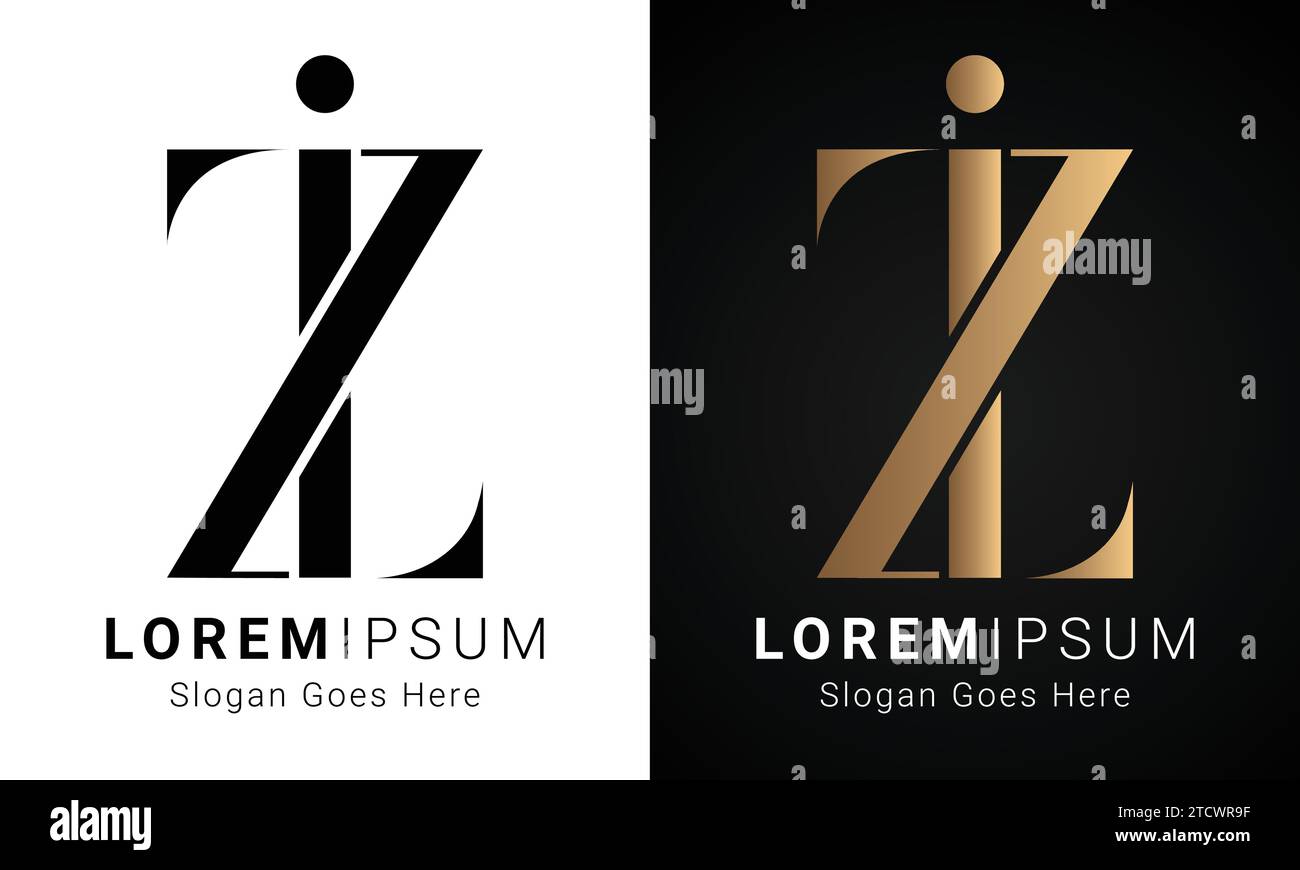 Initial zi logo hi-res stock photography and images - Alamy