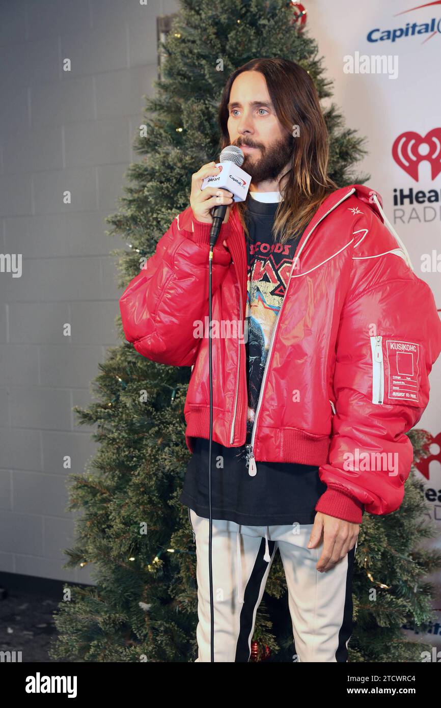 PHILADELPHIA, PA DECEMBER 12: Jared Leto backstage at Q102 Jingle Ball ...