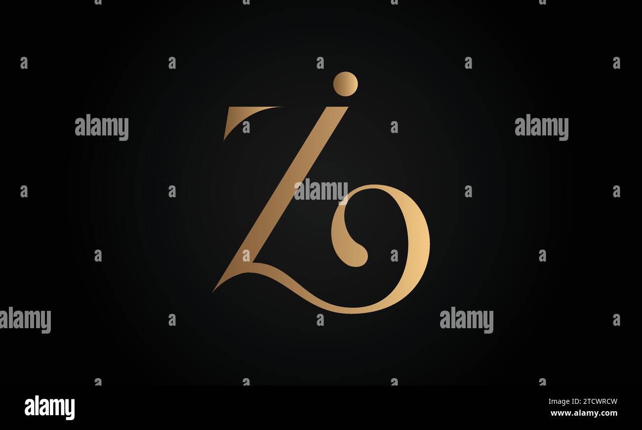 Initial zi logo hi-res stock photography and images - Alamy
