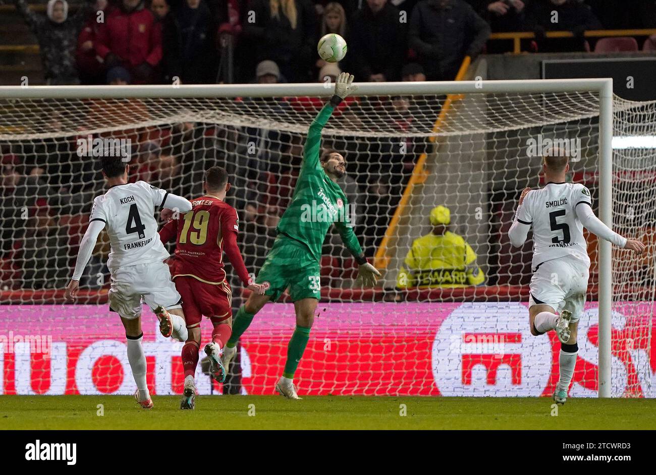 Aberdeen's Ester Sokler scores their side's second goal of the game ...