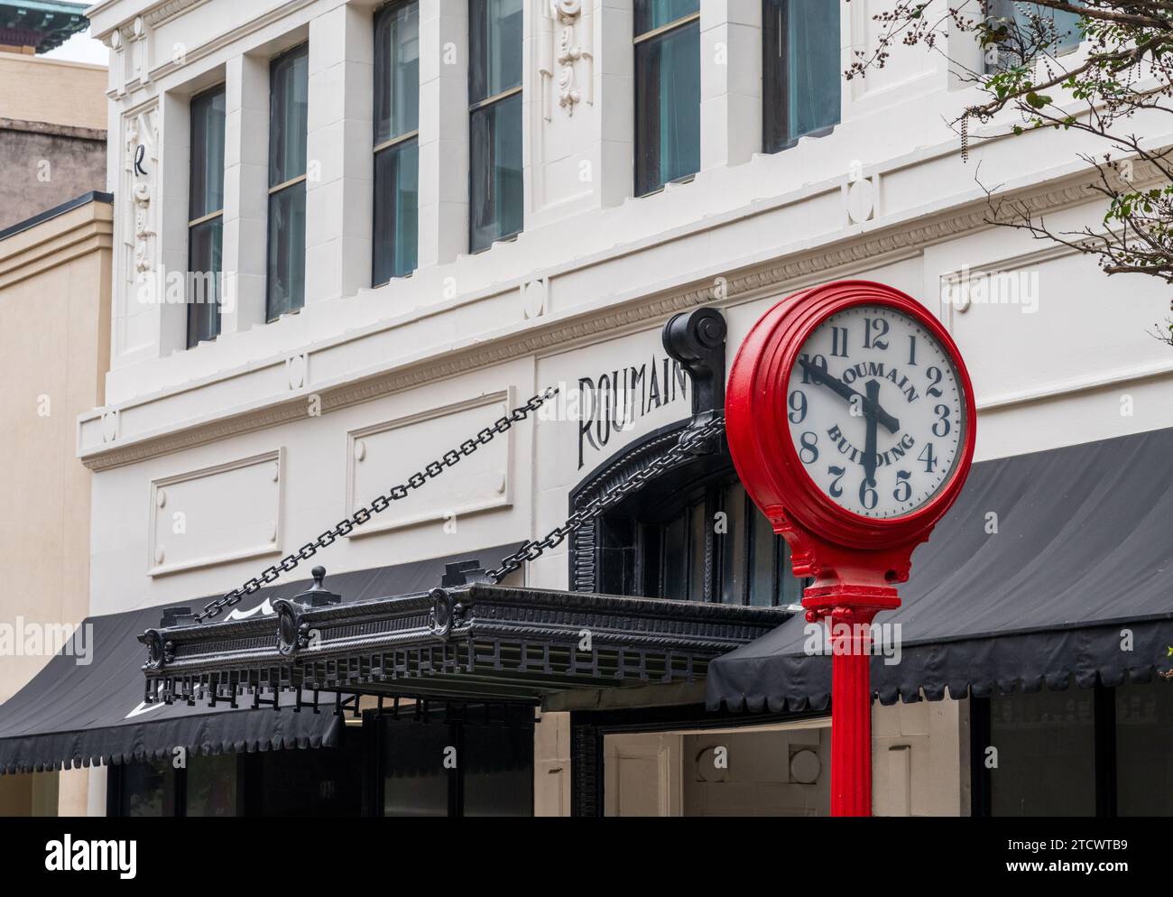 Baton Rouge, LA - 27 October 2023: Famous historic Roumain building ...