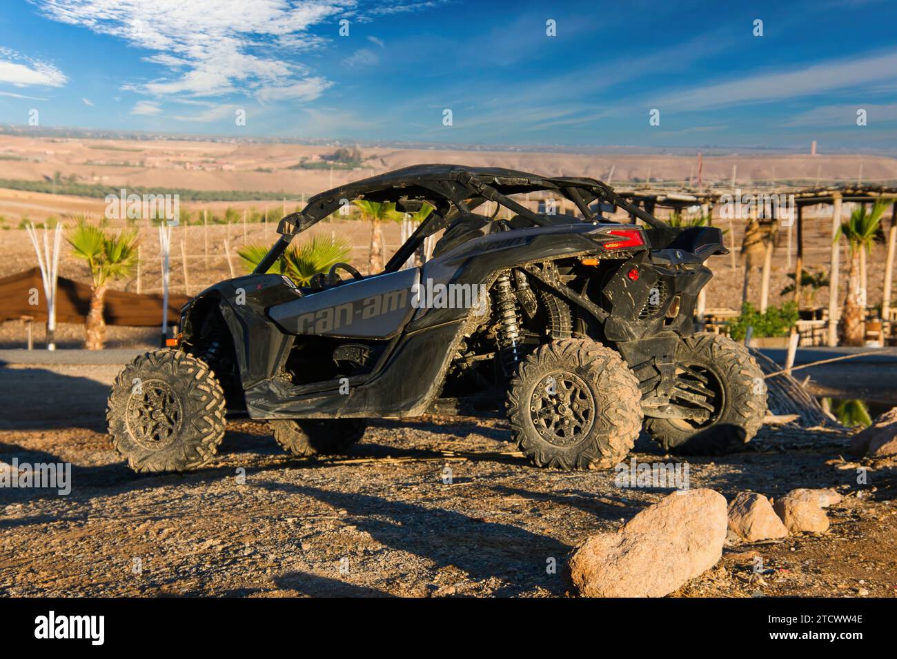 Buggy rides in Marrakech desert Stock Photo - Alamy