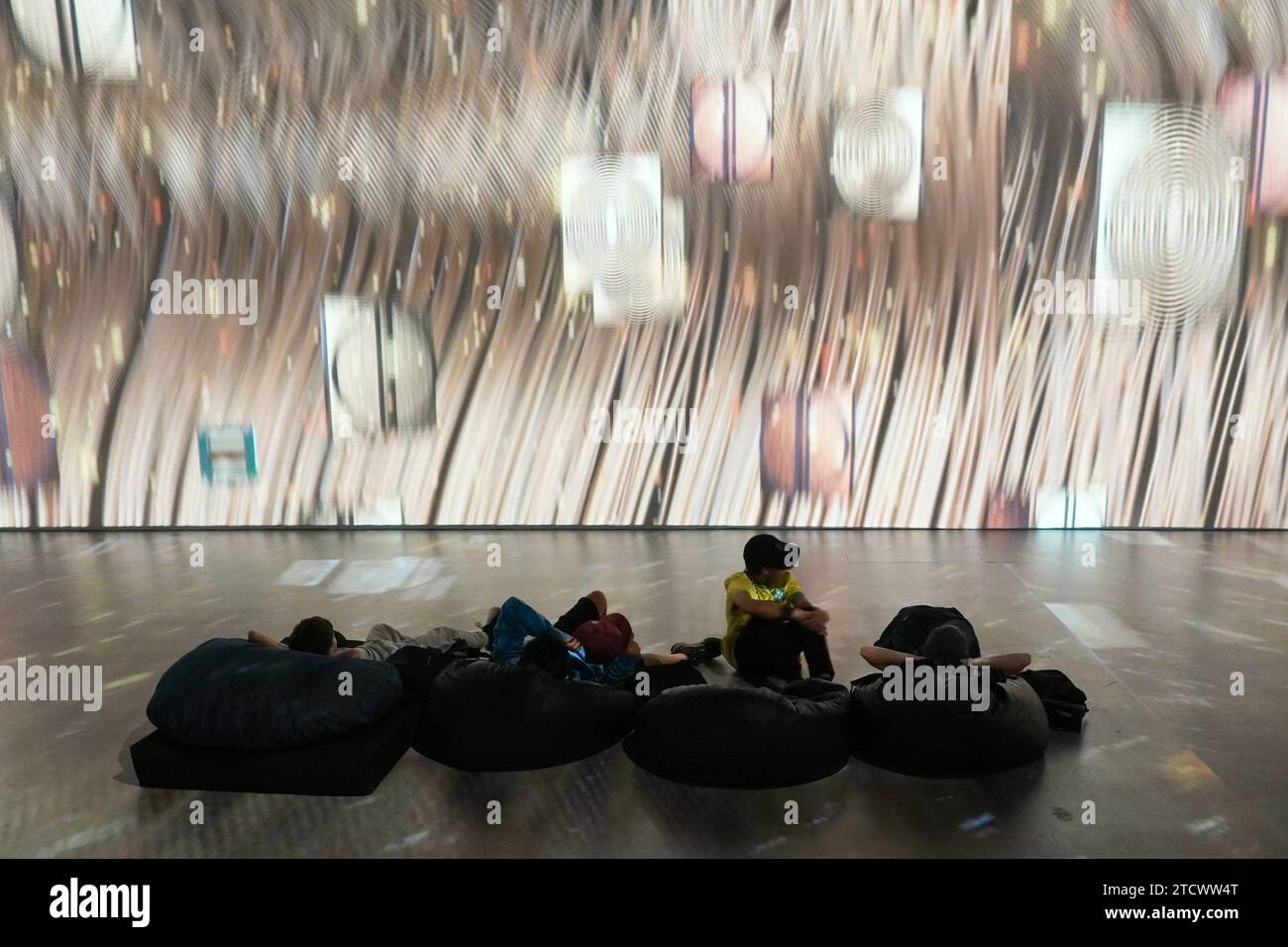 Santiago, Metropolitana, Chile. 14th Dec, 2023. A group of children ...