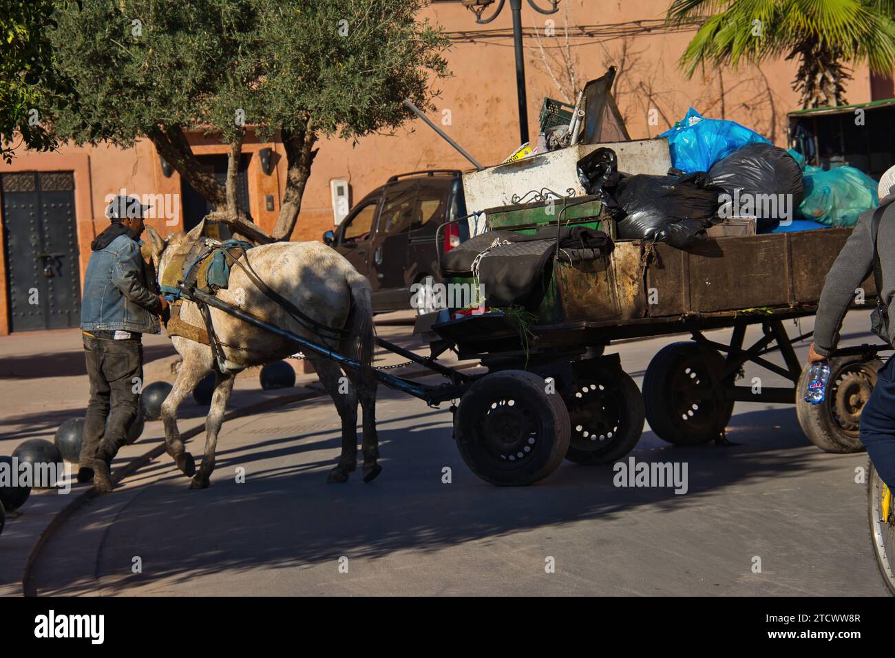 Waste disposal the primitive Moroccan way in Marrakech Stock Photo - Alamy