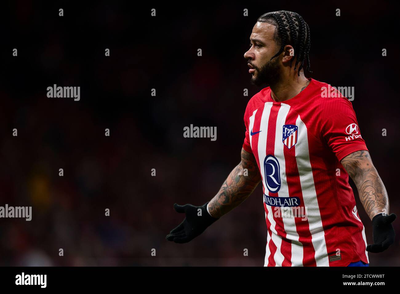 Madrid, Spain. 13 December 2023. Memphis Depay of Club Atletico de ...