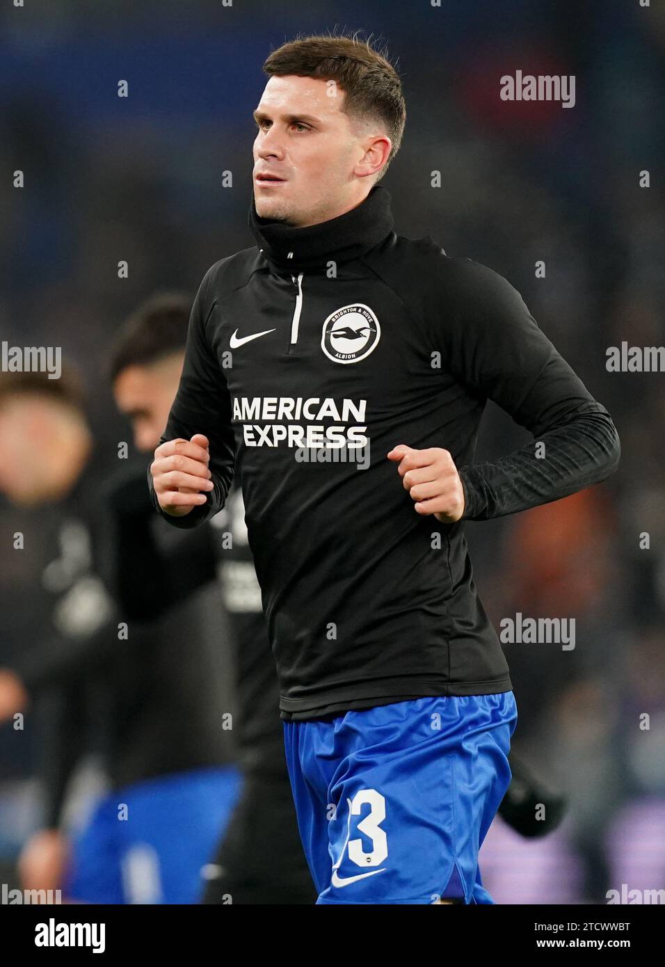 Brighton and Hove Albion's Pascal Gross warms up prior to the UEFA ...