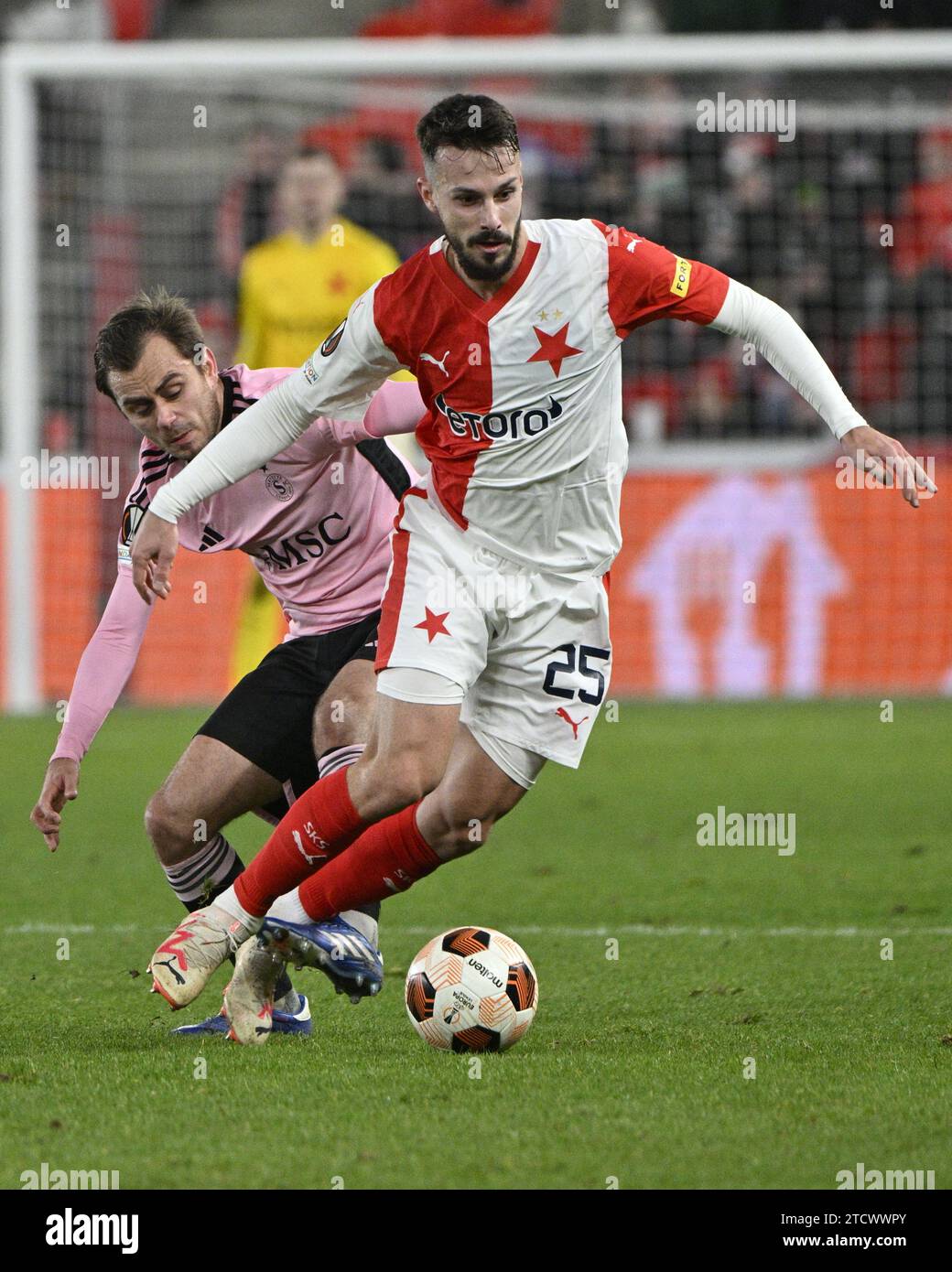 Prague, Czech Republic. 14th Dec, 2023. Timothe Cognat of Servette ...