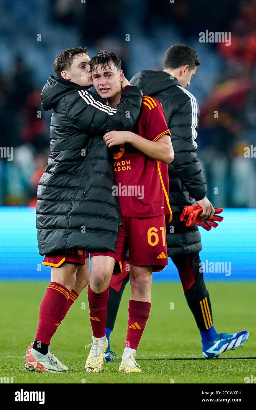 Rome, Italy. 14th Dec, 2023. Niccolo' Pisilli of AS Roma moves to ...