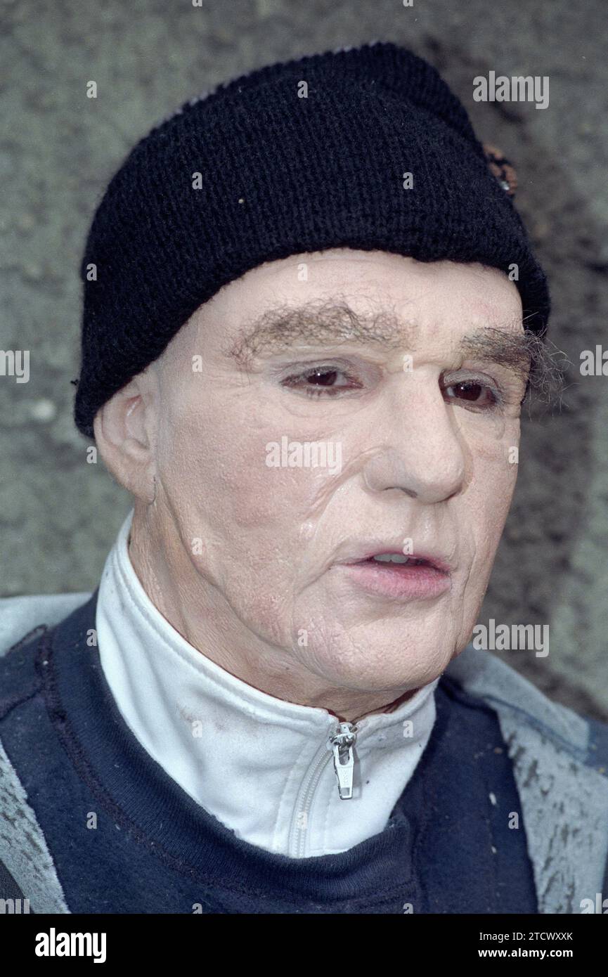 Milan Italy 1997-02-01: Articolo 31,J-Ax and DJ Jad, during the makeup ...