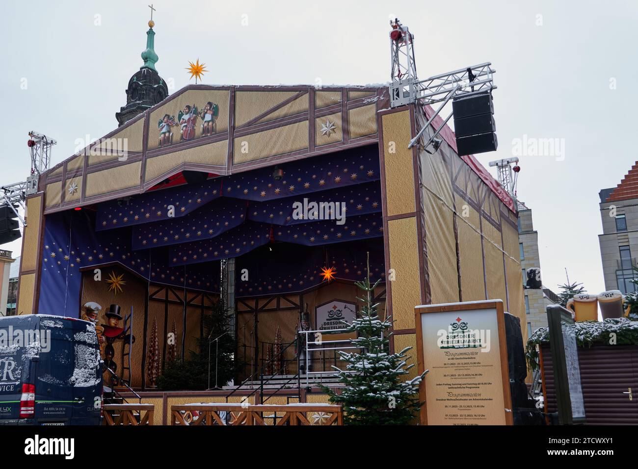 Dresden, Germany - November 29, 2023 - Dresden Germany Christmas market ...