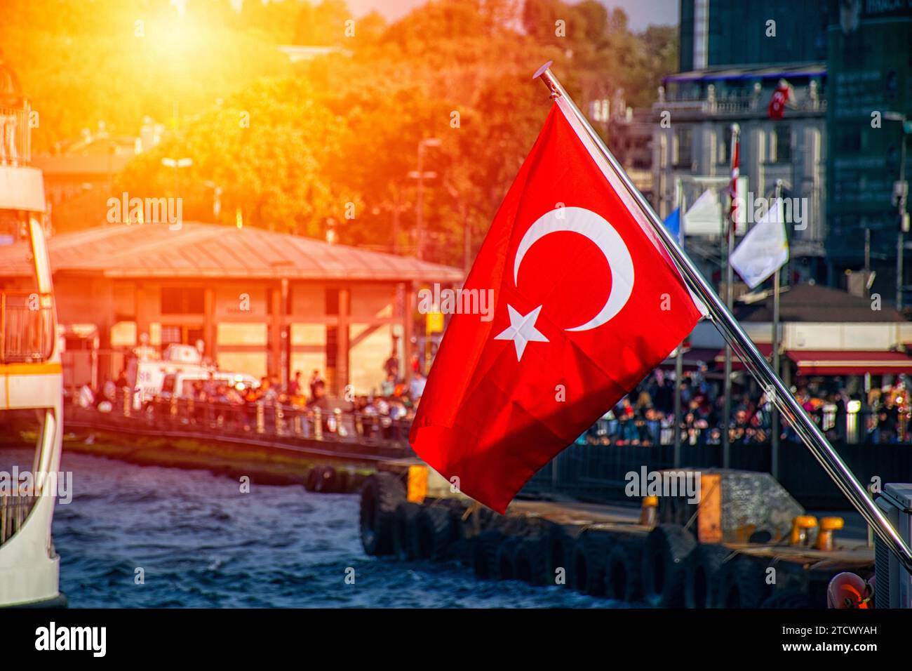 View turkish flag people in hi-res stock photography and images - Alamy