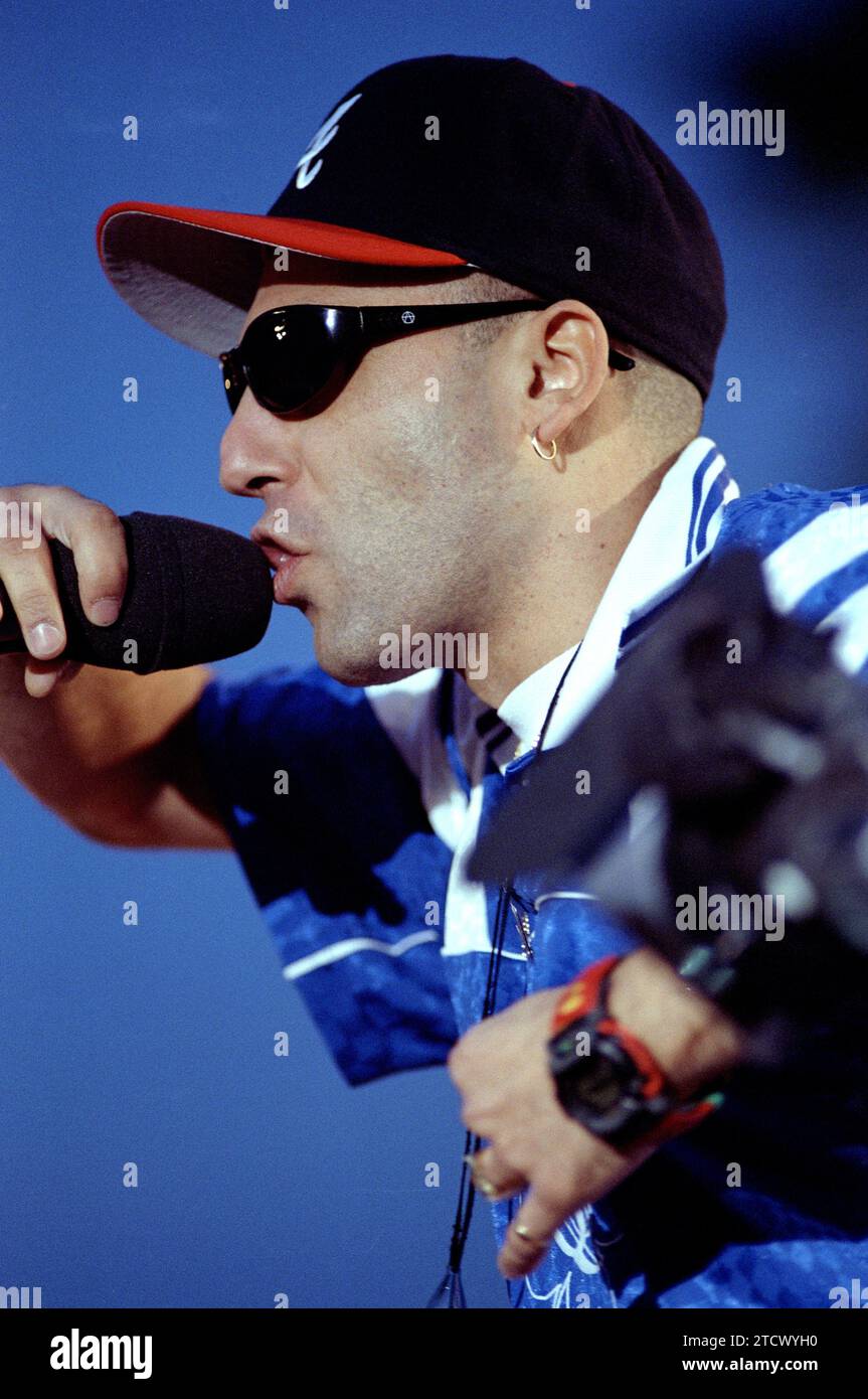 Mantova Italy 1997-05-31: Articolo 31, J-Ax and DJ Jad, during the ...