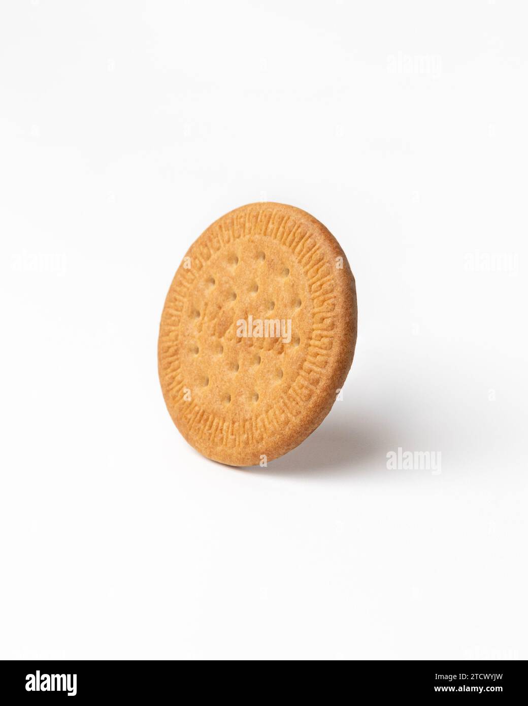 Maria biscuit on white background Stock Photo - Alamy