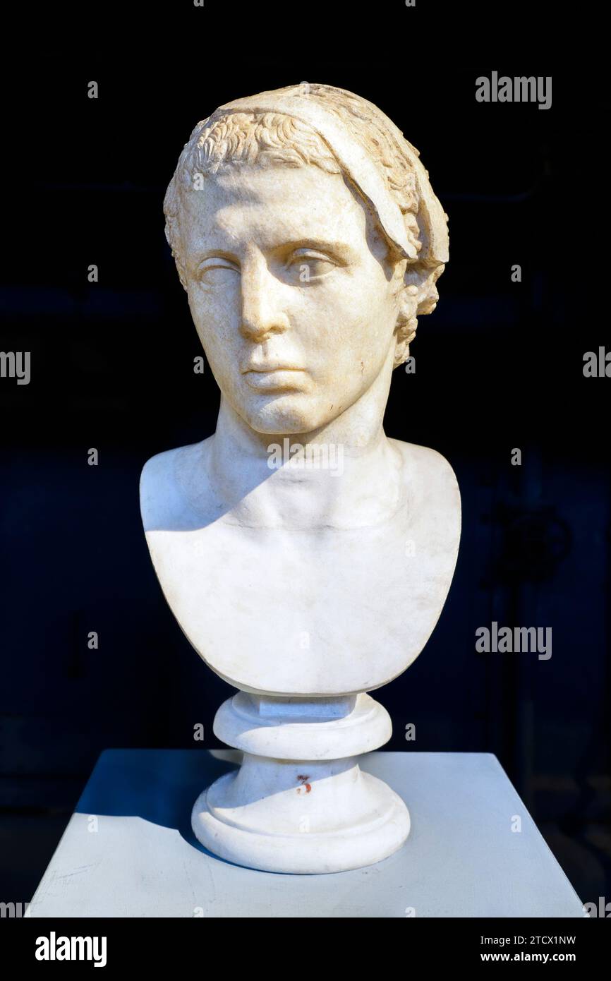 Head of an Athlete - Greek insular marble, copy after the Greek ...