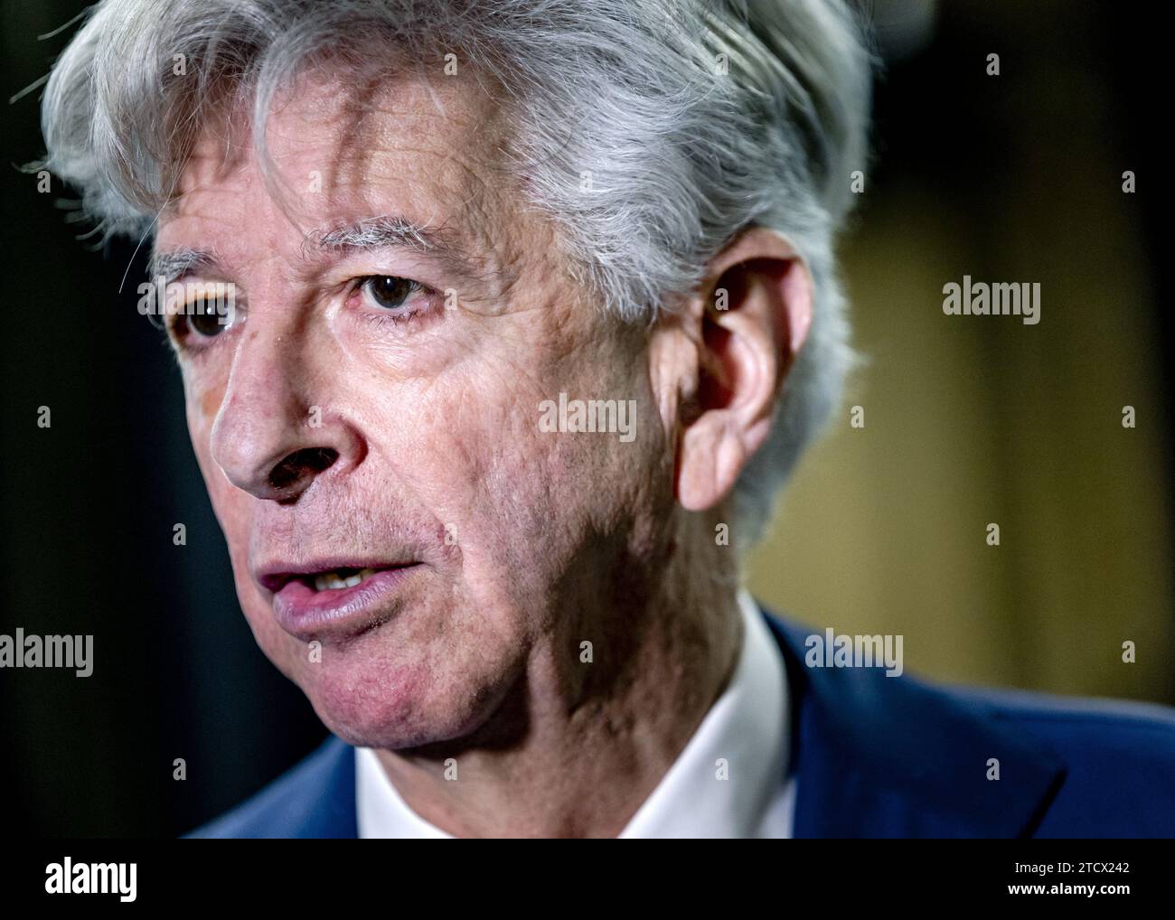 THE HAGUE - Informer Ronald Plasterk speaks to the press after a ...