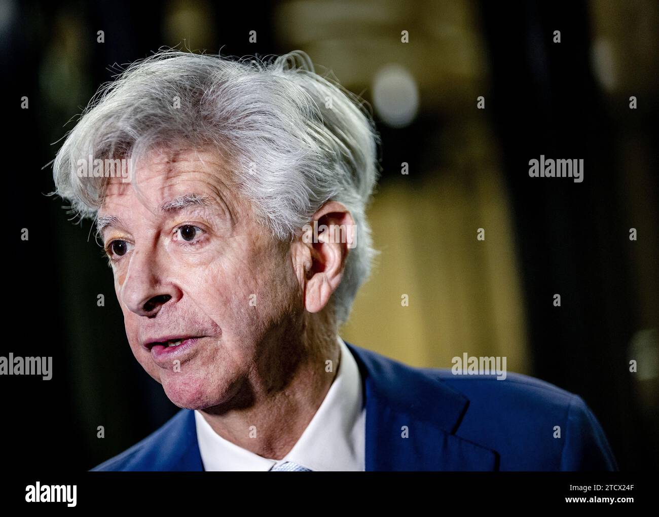 THE HAGUE - Informer Ronald Plasterk speaks to the press after a ...