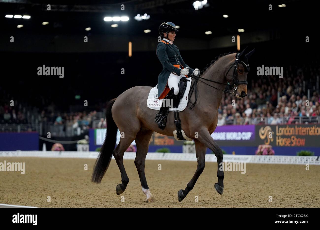 Giraldo ridden by Ireland's Abigail Lyle during the FEI Dressage World ...