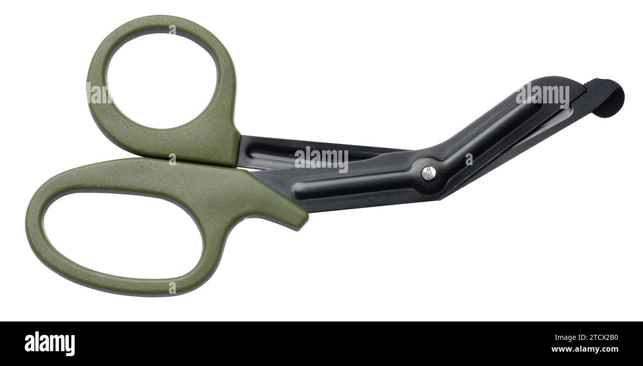 Medical tactical scissors with plastic handle Stock Photo - Alamy
