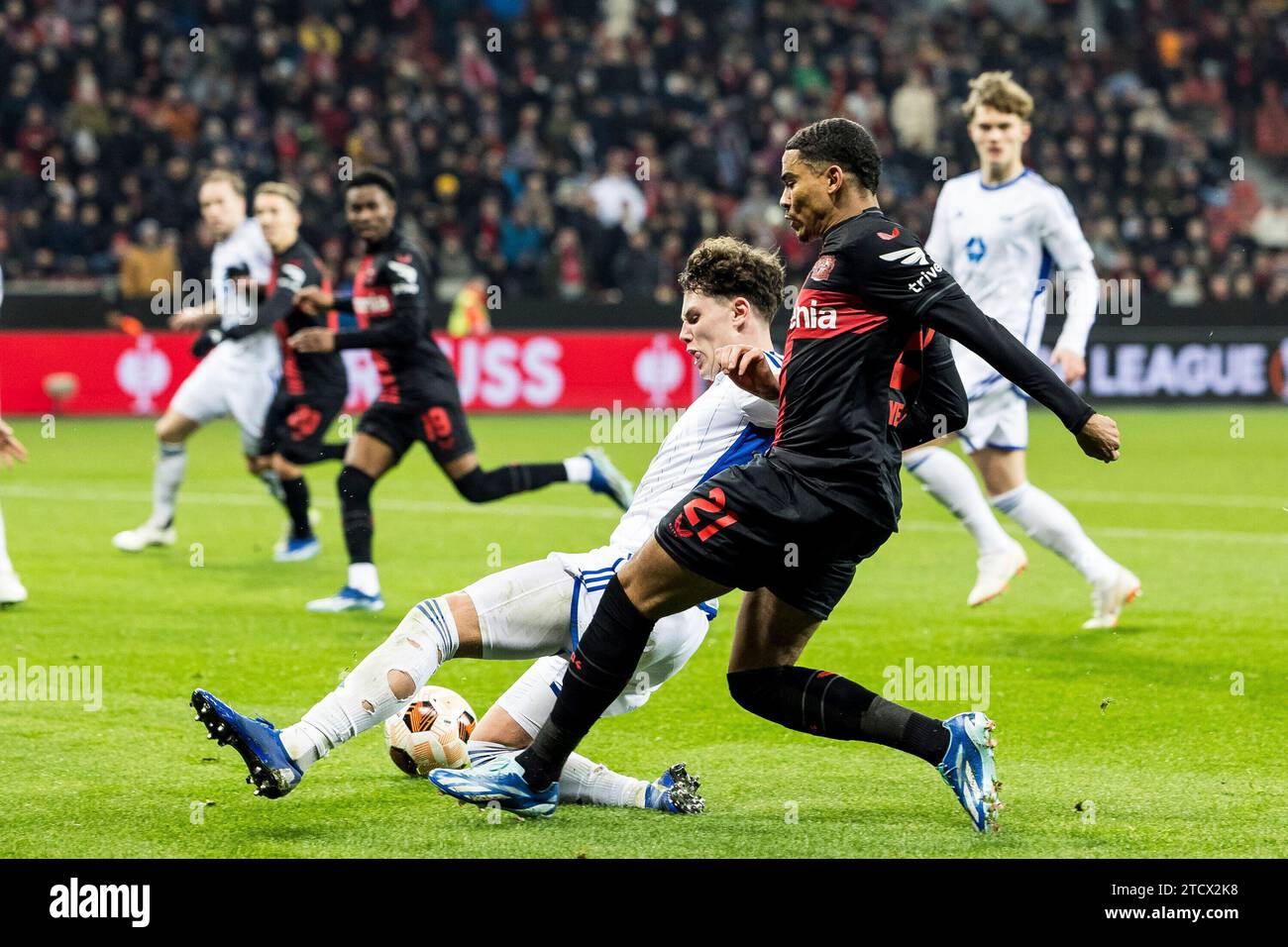 Leverkusen, Deutschland. 14th Dec, 2023. Mathias Fjortoft Lovik (Molde ...