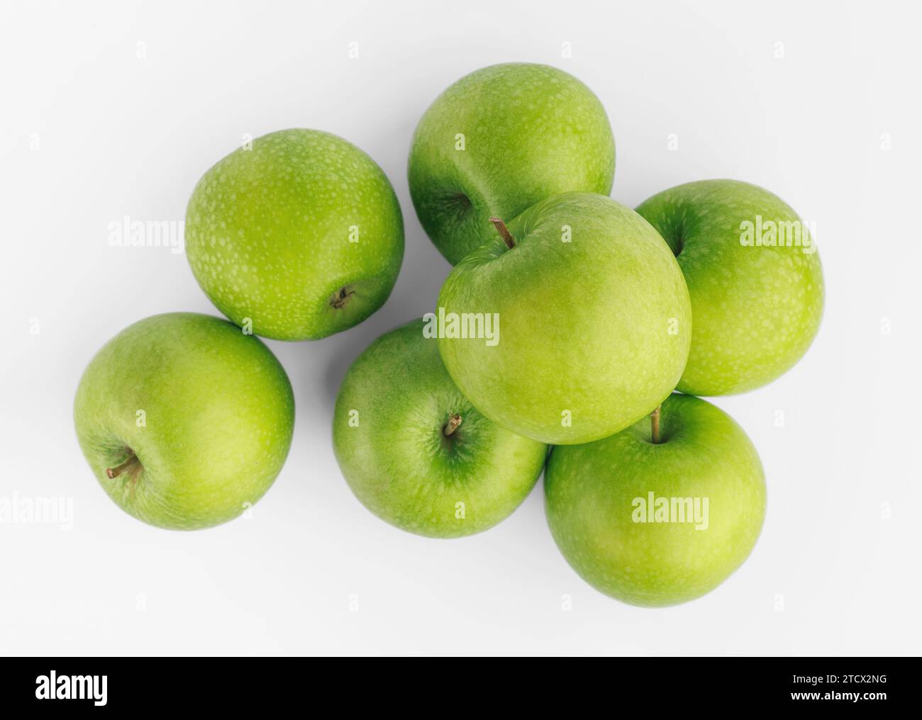 Fresh green apple isolated on white background. Clipping path Stock ...