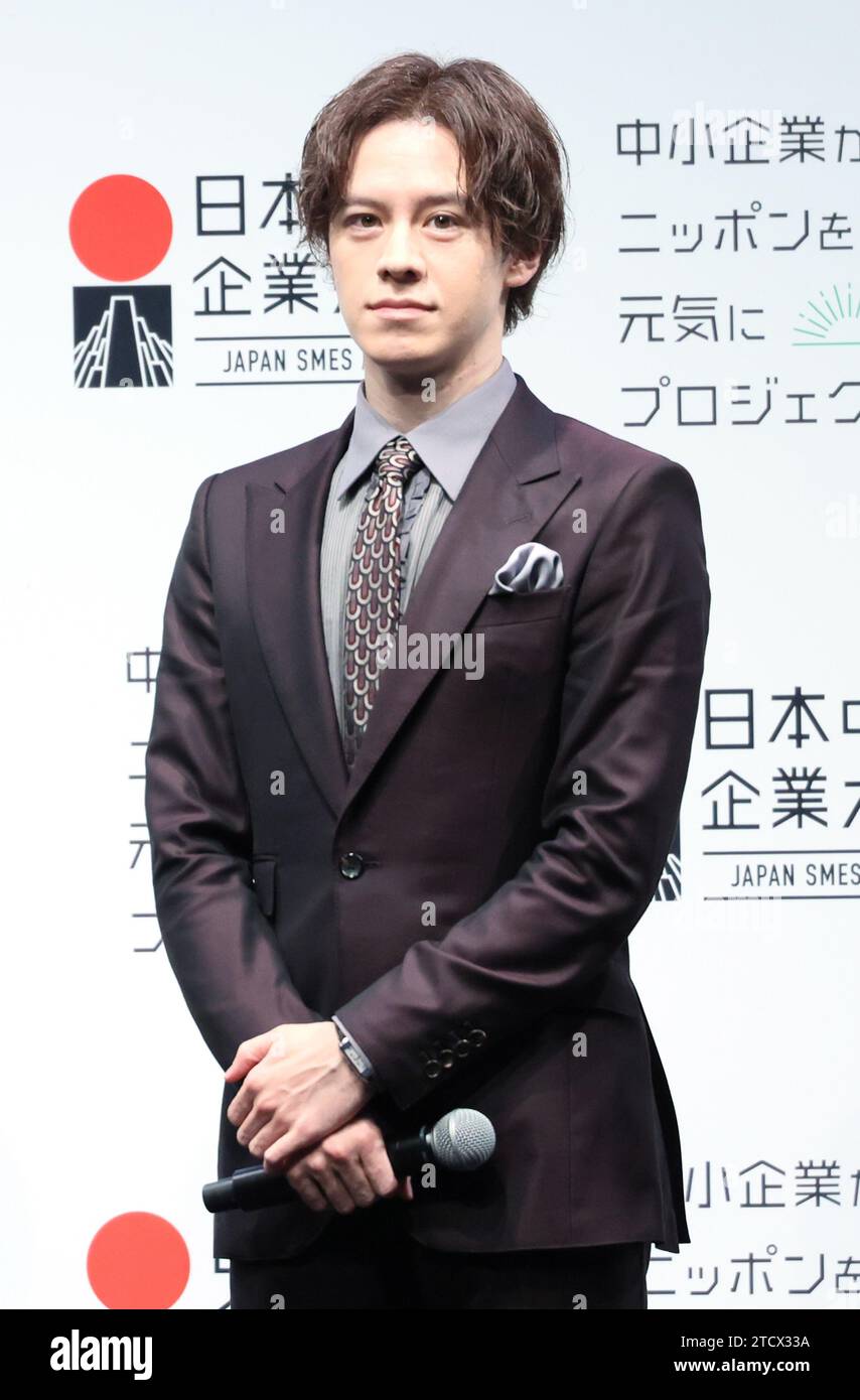 Tokyo, Japan. 14th Dec, 2023. Japanese actor Eiji Wentz attends the awarding ceremony of the ...