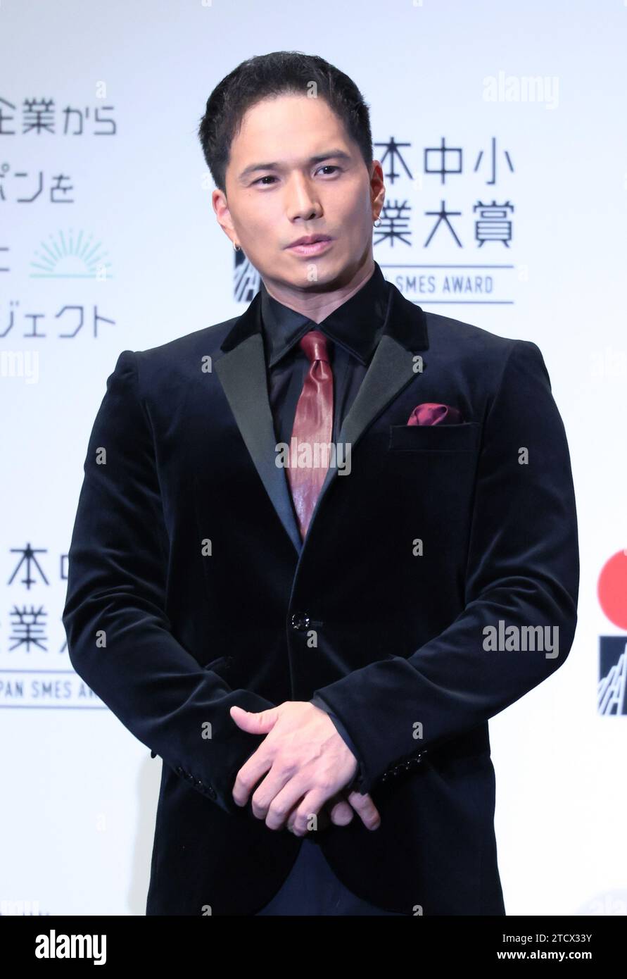 Tokyo, Japan. 14th Dec, 2023. Japanese actor Hayato Ichihara attends the awarding ceremony of ...