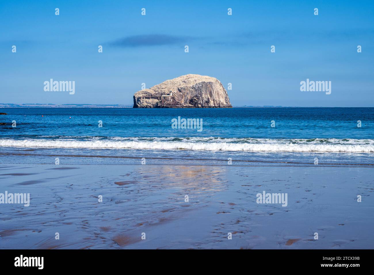 The Bass Rock from Seacliff Beach, Seacliff, East Lothian Coast ...