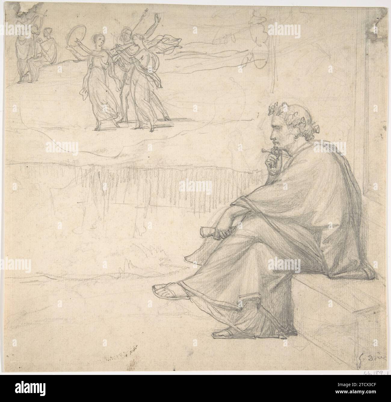 Male figure in classical costume 1966 by Gustave Dore Stock Photo - Alamy