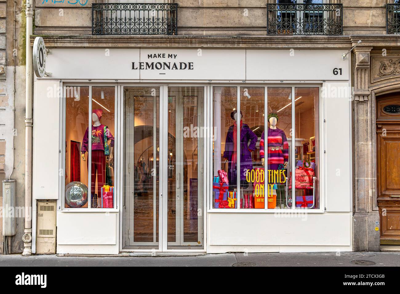Th exterior of Make My Lemonade , a clothing shop on Quai de Valmy in ...