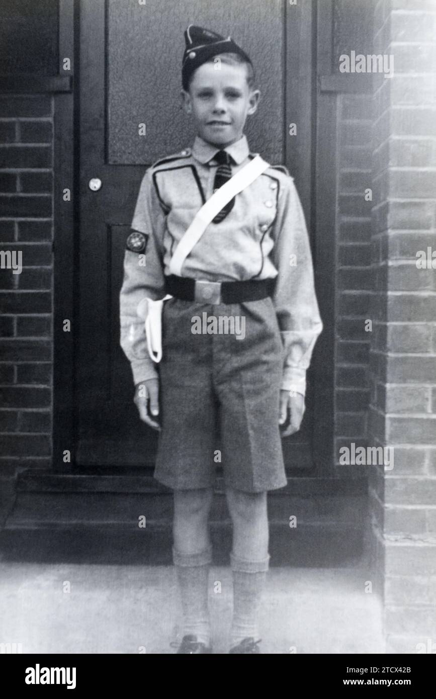 A boy in an early uniform of the St. John Ambulance Cadet Corp Stock ...