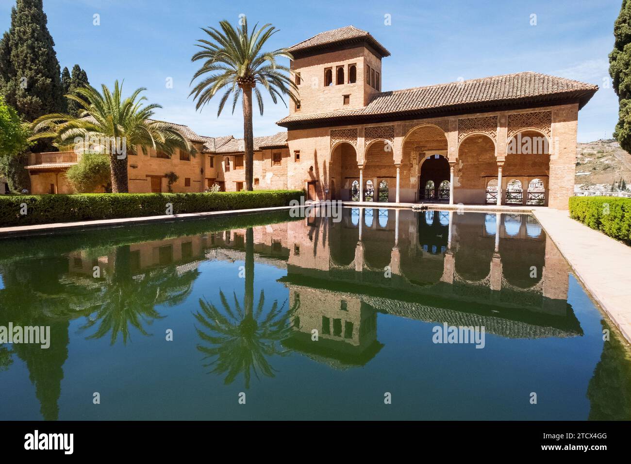 Beautyfull The portico in El Palacio del Partal or Partal Palace ...